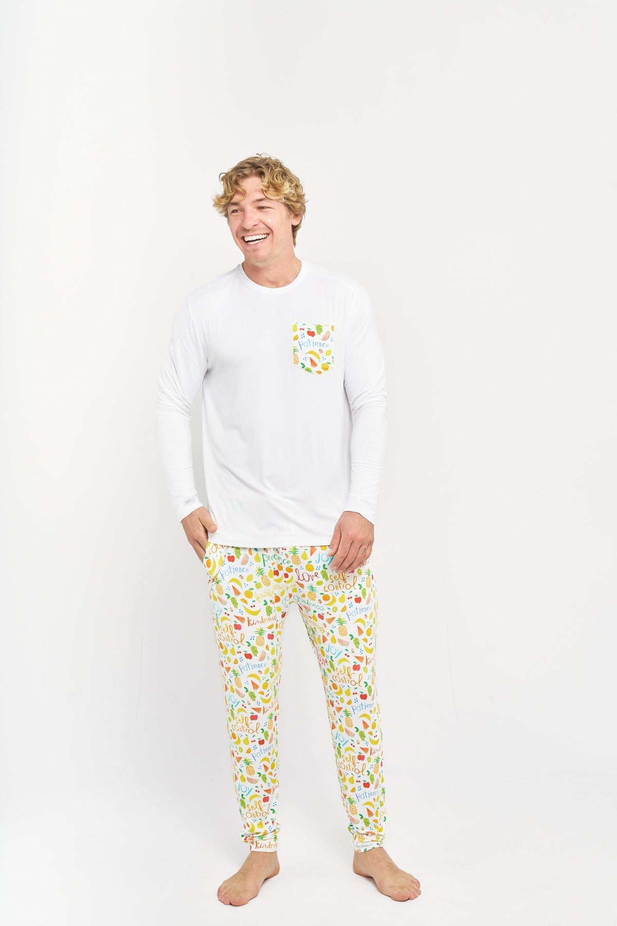 Fruit of the Spirit Men's PJ Set Bamboo — Treasured Accents