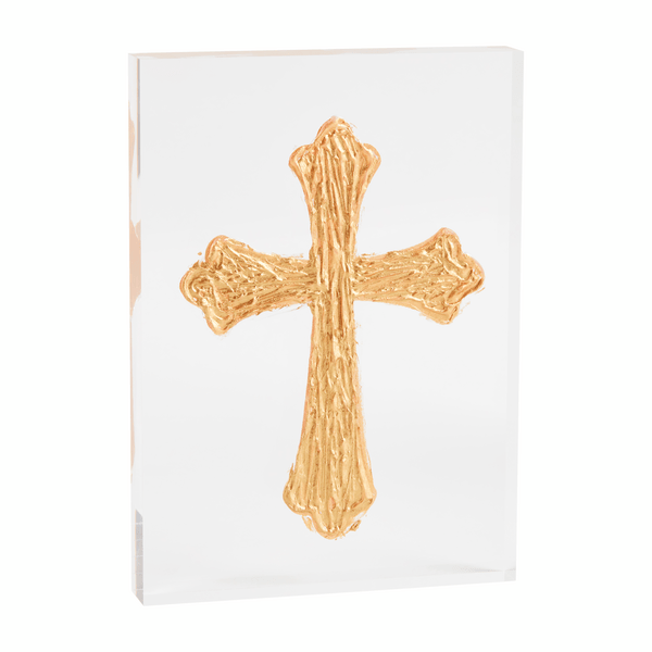 Buy Tall Cross Acrylic Cross Plaque by MudPie Online — Treasured Accents
